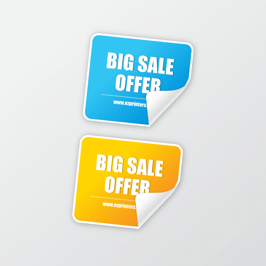 45 X 45mm Square Stickers and Labels Printing | ez printers