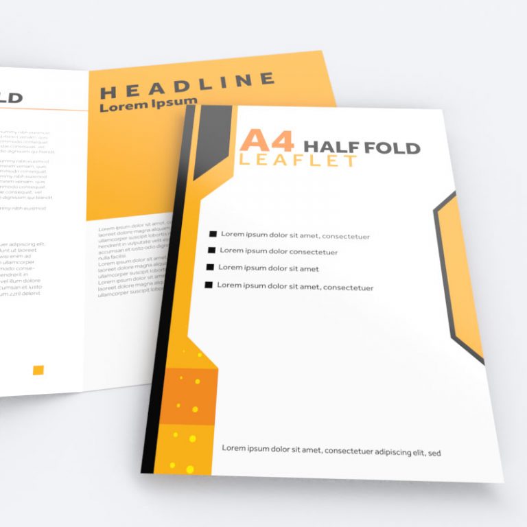 A4 Folded Flyers and Leaflets Printing | ez printers