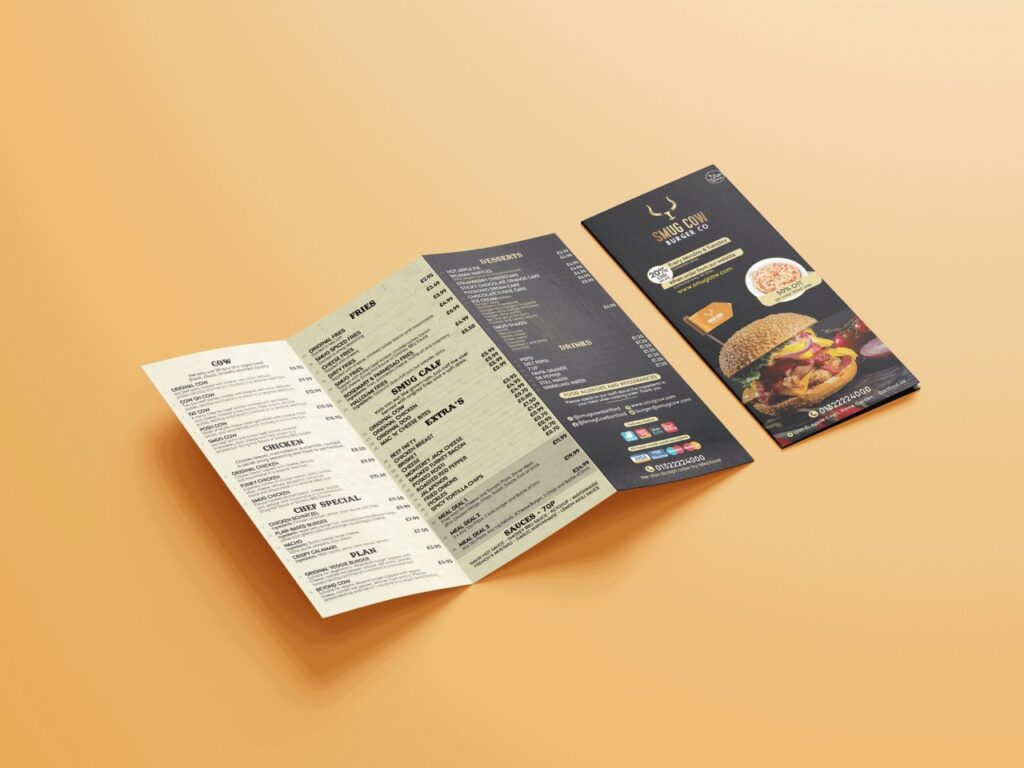 DL Menu Printing: Compact, Stylish, and Effective - ez printers